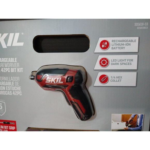 Skil | Other | Skil Rechargeable 4v Cordless Screwdriver With 42 Piece ...